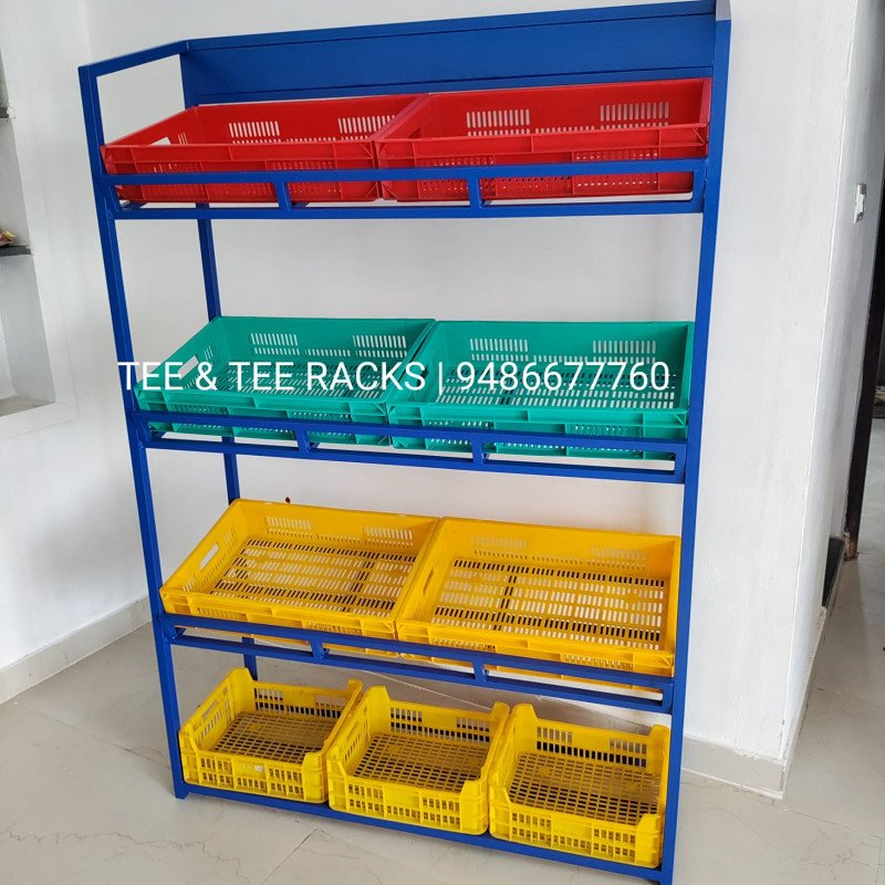 FULLY WELDED VEGETABLE RACK for vegetable and fruits shop